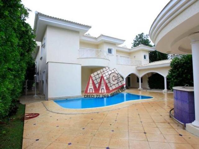 Sobrado com 4 dormitórios à venda, 544 m² por R$ 5.900.000,00 Condomínio Residencial Lago Azul Gol