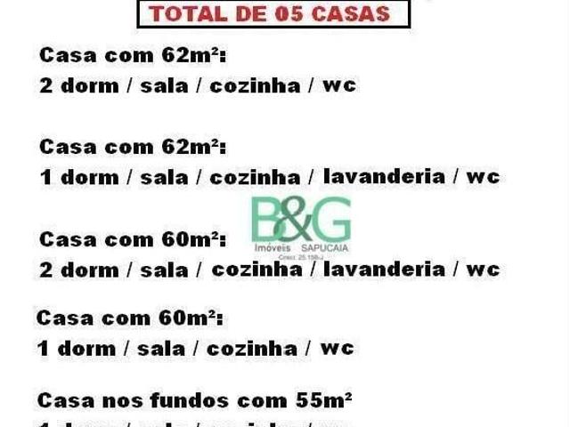 Sobrado com 7 dormitórios à venda, 250 m² por R$ 624.000,00 Vila Nhocune São Paulo/SP
