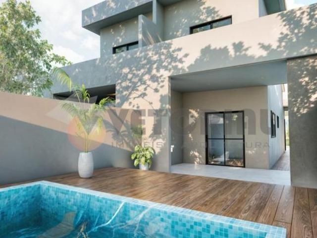 Sobrado com 95m² de área construída e 125m² R$465.000,00 GOLFINHOS