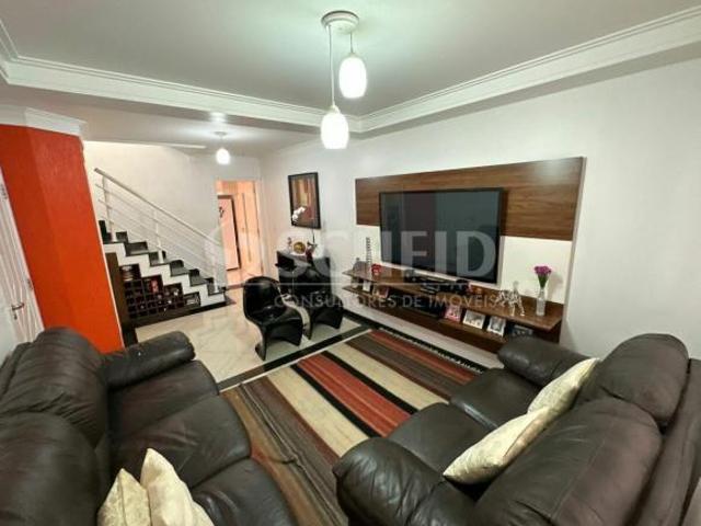 SOBRADO COM 152M2 3 DORM 3 SUÍTES 4 VAGAS PRONTO PARA MORAR SEMI MOBILIADO