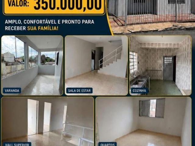 Sobrado com 258 m², 5 Quartos 2 Suítes e Garagem para 2 Carros à Venda no Paranoá – DF