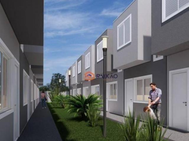 Sobrado com 2 dormitórios à venda, 56 m² por R$ 292.832,07 Jundiapeba Mogi das Cruzes/SP