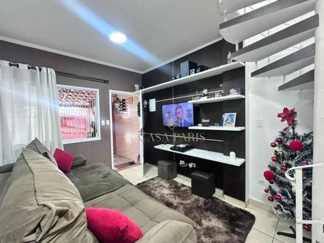 Sobrado com 2 dormitórios à venda, 58 m² por R$ 318.000,00 Tude Bastos Praia Grande/SP