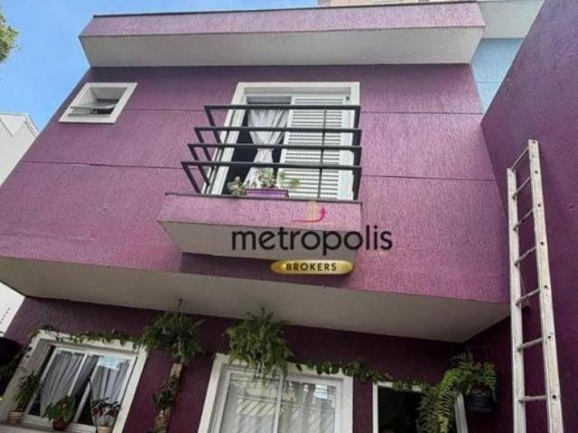 Sobrado com 2 dormitórios à venda, 65 m² por R$ 530.000,00 Vila Valparaíso Santo André/SP