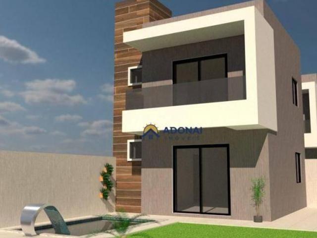 Sobrado Novo, em Condomínio Fechado, Próximo ao Mar, à venda, 66 m² por R$ 430.000 Eliana Guarat