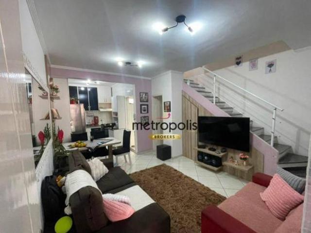 Sobrado com 2 dormitórios à venda, 68 m² por R$ 460.000,00 Vila Alzira Santo André/SP