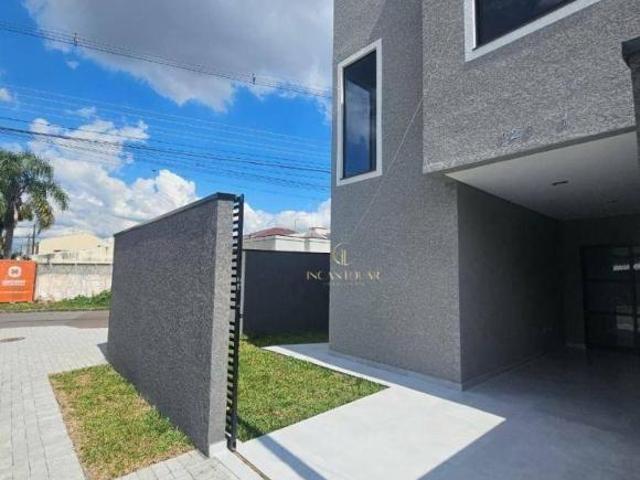 Sobrado com 2 dormitórios à venda no Sítio Cercado | 58m² | MCMV| Unidade de esquina com amplo espaç