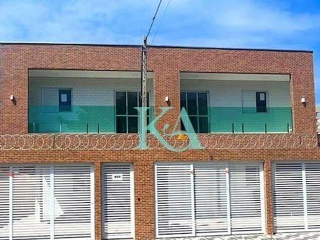 Sobrado com 2 dormitórios com sacada à venda, 62 m² Mirim Praia Grande/SP