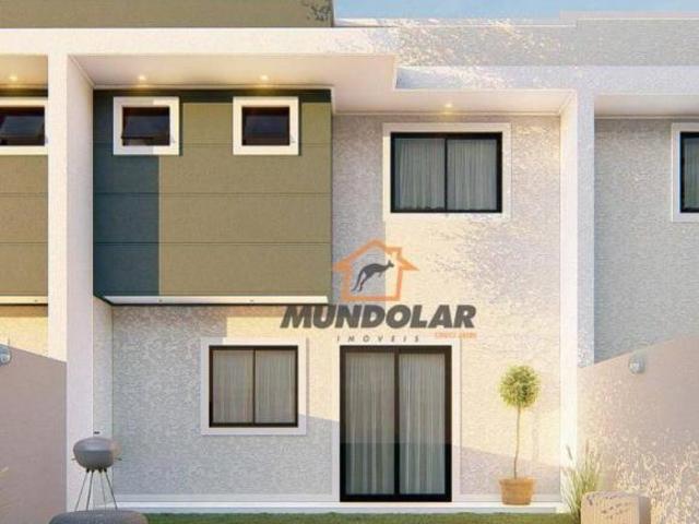 Sobrado com 3 dormitórios à venda, 108 m² por R$ 615.000,00 Costeira Araucária/PR