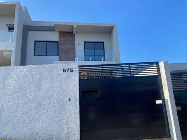 Sobrado com 3 dormitórios à venda, 101 m² por R$ 547.000,00 Costeira Araucária/PR
