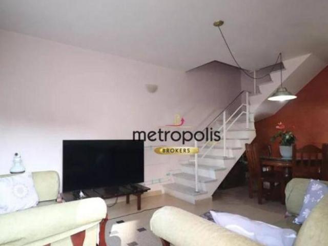 Sobrado com 3 dormitórios à venda, 118 m² por R$ 600.000,00 Campestre Santo André/SP