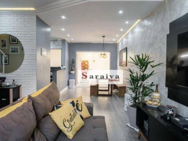 Sobrado com 3 dormitórios à venda, 118 m² por R$ 900.000 Vila Homero Thon Santo André/SP