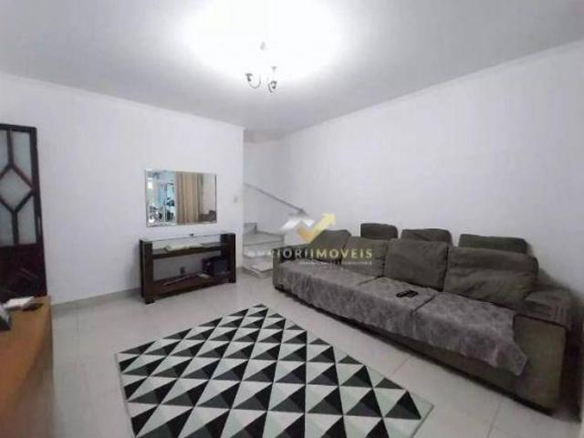 Sobrado com 3 dormitórios à venda, 111 m² por R$ 520.000,00 Vila Scarpelli Santo André/SP