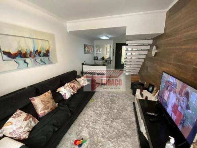 Sobrado com 3 dormitórios à venda, 112 m² por R$ 595.000,00 Vila Linda Santo André/SP