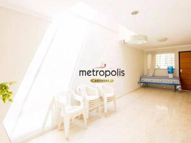Sobrado com 3 dormitórios à venda, 113 m² por R$ 590.000,00 Vila Valparaíso Santo André/SP