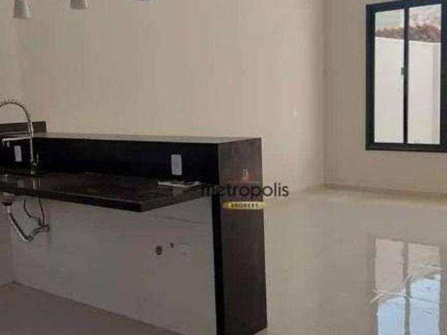 Sobrado com 3 dormitórios à venda, 125 m² por R$ 899.000 Vila Humaitá Santo André/SP