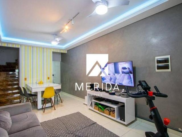 Sobrado com 3 dormitórios à venda, 126 m² por R$ 678.400,00 Vila Linda Santo André/SP