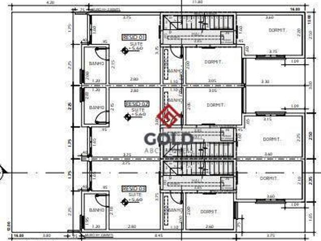 Sobrado com 3 dormitórios à venda, 130 m² por R$ 950.000,00 Campestre Santo André/SP