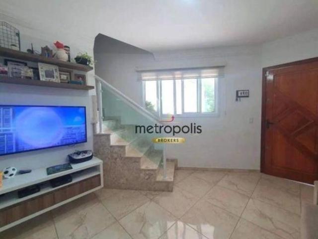 Sobrado com 3 dormitórios à venda, 146 m² por R$ 818.000,00 Vila Guiomar Santo André/SP