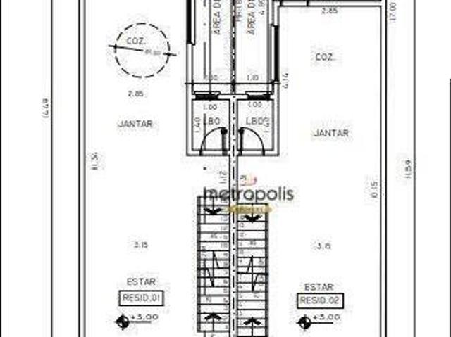 Sobrado com 3 dormitórios à venda, 140 m² por R$ 860.000,00 Vila América Santo André/SP