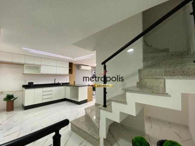 Sobrado com 3 dormitórios à venda, 140 m² por R$ 990.000,00 Campestre Santo André/SP