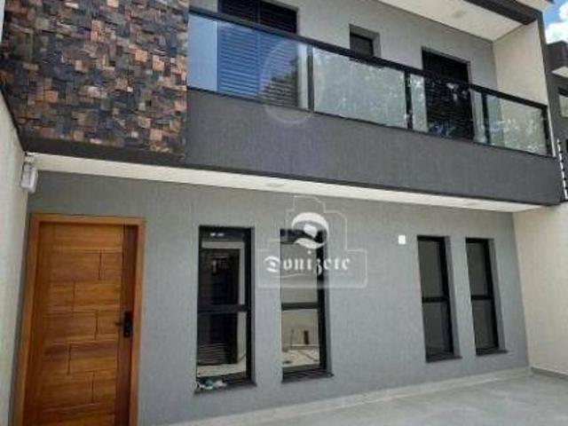 Sobrado com 3 dormitórios à venda, 154 m² por R$ 889.000,00 Vila Scarpelli Santo André/SP