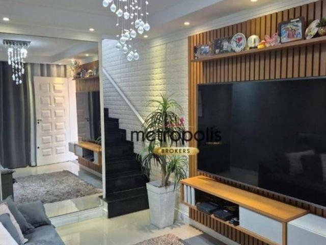 Sobrado com 3 dormitórios à venda, 157 m² por R$ 750.000,00 Jardim das Maravilhas Santo André/SP