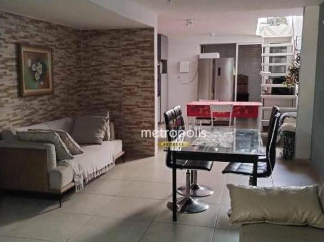 Sobrado com 3 dormitórios à venda, 150 m² por R$ 589.000,00 Vila Camilópolis Santo André/SP