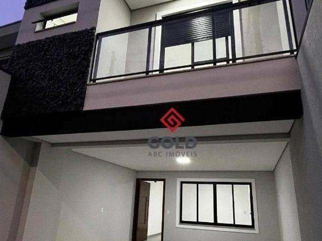 Sobrado com 3 dormitórios à venda, 164 m² por R$ 990.000,00 Vila Camilópolis Santo André/SP