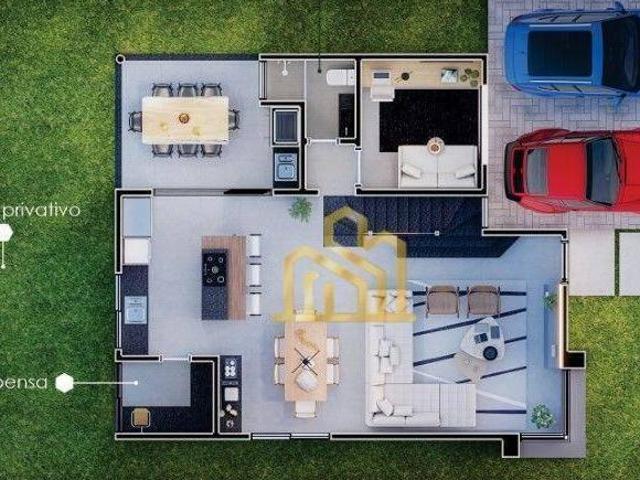 Sobrado com 3 dormitórios à venda, 165 m² por R$ 1.102.996,44 Jardim Estância Brasil Atibaia/SP