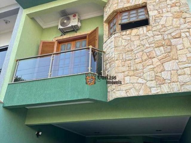 Sobrado com 3 dormitórios à venda, 195 m² por R$ 1.115.000 Vila Camilópolis Santo André/SP