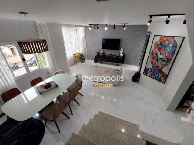 Sobrado com 3 dormitórios à venda, 197 m² por R$ 1.059.000,00 Vila Alzira Santo André/SP