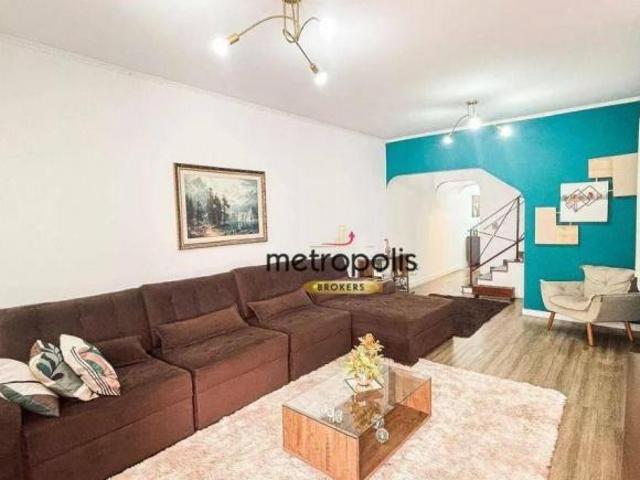 Sobrado com 3 dormitórios à venda, 202 m² por R$ 680.000,00 Parque Jaçatuba Santo André/SP