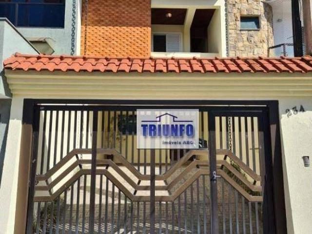 Sobrado com 3 dormitórios à venda, 246 m² por R$ 950.000,00 Vila Pires Santo André/SP