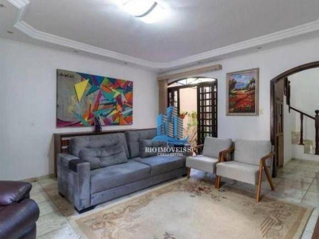Sobrado com 3 dormitórios à venda, 269 m² por R$ 1.200.000,00 Vila Curuçá Santo André/SP