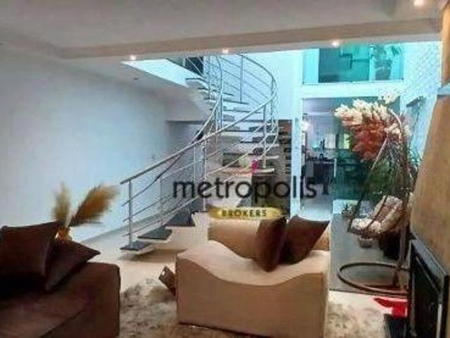 Sobrado com 3 dormitórios à venda, 294 m² por R$ 975.000,00 Vila Linda Santo André/SP