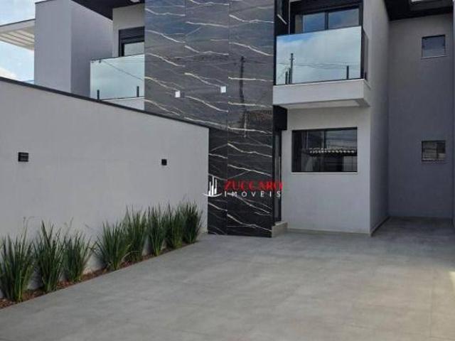 Sobrado com 3 dormitórios à venda, 92 m² por R$ 648.000,00 Vila Nova Bonsucesso Guarulhos/SP