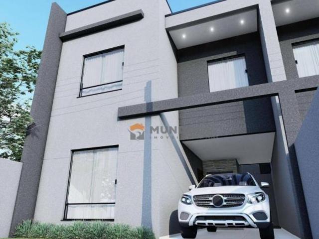 Sobrado com 3 dormitórios à venda, 99 m² por R$ 612.857,00 Campina da Barra Araucária/PR