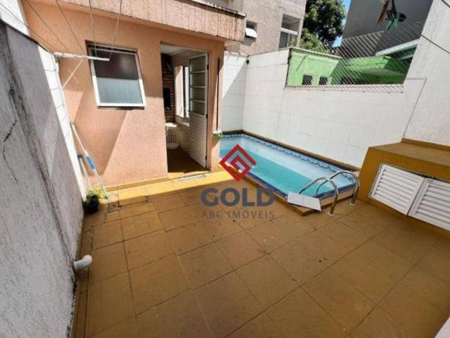 Sobrado com 3 dormitórios à venda com piscina, 220 m² por R$ 700.000 Vila Camilópolis Santo Andr