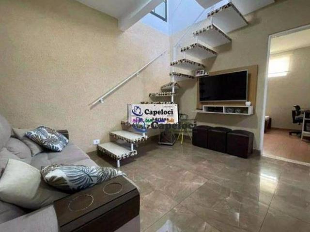 Sobrado com 3 dormitórios e duas vagas de garagem à venda, 102 m² por R$ 460.000 Vila Santa Maria