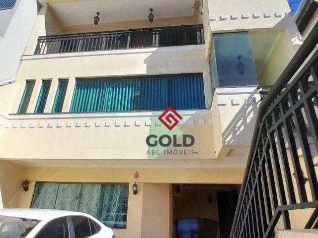 Sobrado com 3 dormitórios, 291 m² Vila Camilópolis Santo André/SP