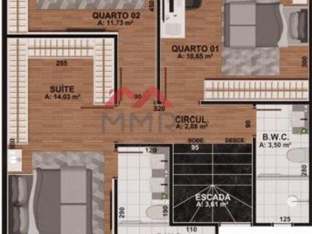 SOBRADO COM 3 QUARTOS A VENDA NO XAXIM!