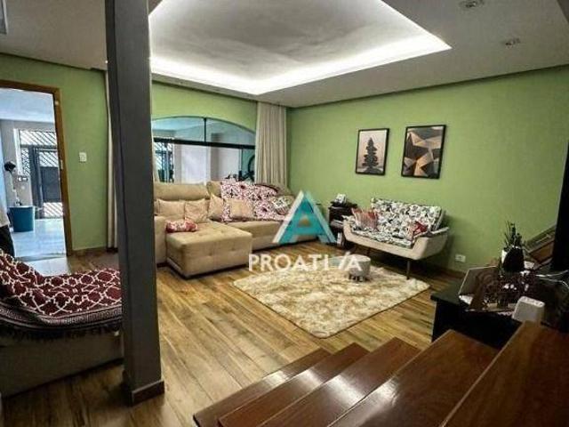 Sobrado com 3 quartos, sendo 1 suíte à venda, 191 m² por 852.000,00 Paraíso Santo André/SP