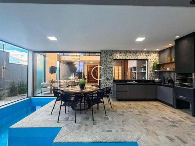 Sobrado porteira fechada com 3 suítes e piscina aquecida à venda, 289 m² por R$ 1.800.000 Reserva