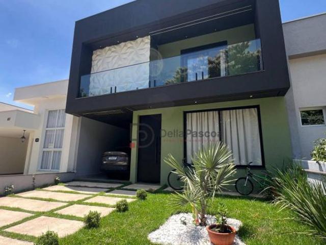 Sobrado com 3 suítes mais escritório à venda, 228 m² por R$ 1.850.000 Condominio Mantova Indaiat