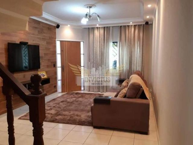 Sobrado com 3 Suítes para Comprar, 138m² Parque Jaçatuba, Santo André/SP