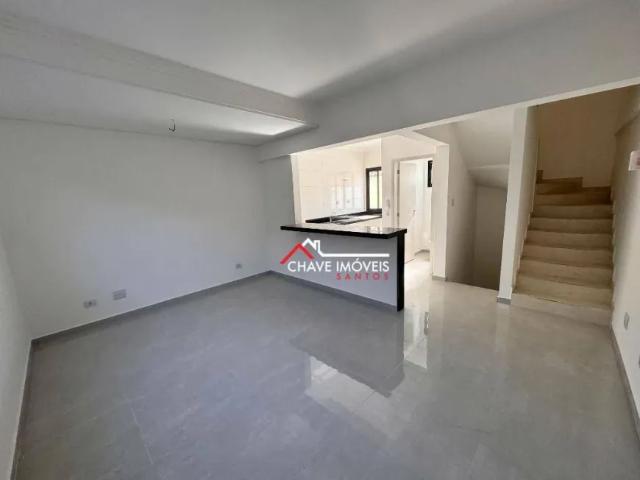 Sobrado duplex em village com 94,74 m² no macuco em santos