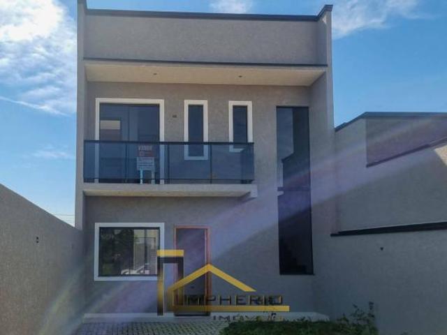 Sobrado de 3 quartos com suíte, 2 salas e garagem na Costeira de Araucária PR: sua nova casa dos son