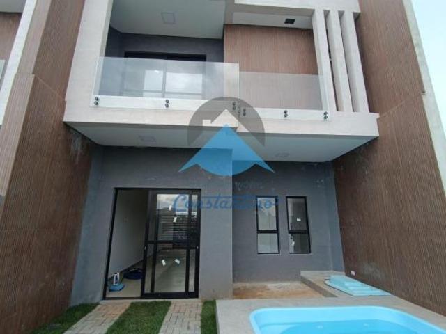 Sobrado de 3 quartos com piscina a 250m do mar em Guaratuba PR na Praia das Palmeiras