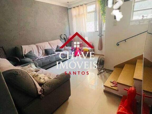 Sobrado em Macuco, Santos/SP de 90m² 2 quartos à venda por R$ 319.000,00